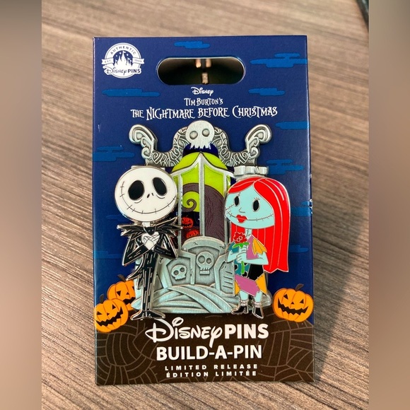Disney | Accessories | Disney Build A Pin Set Nightmare Before ...